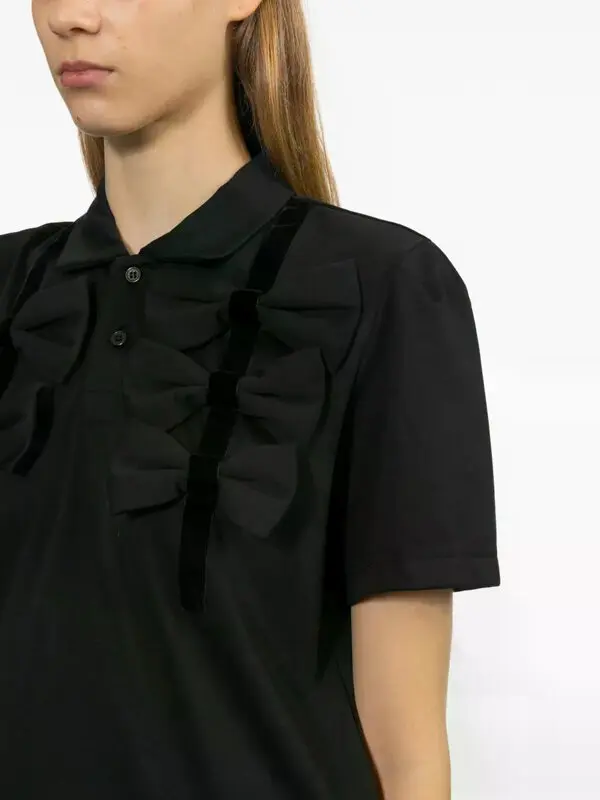 Noir Kei Ninomiya Ruffled Polo Shirt