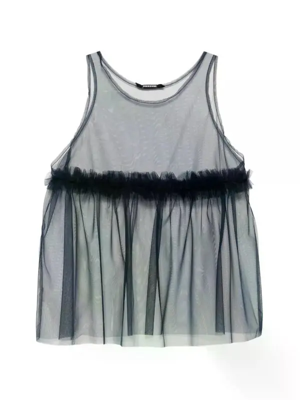 SUSANNE BOMMER Sleeveless Ruffled Top