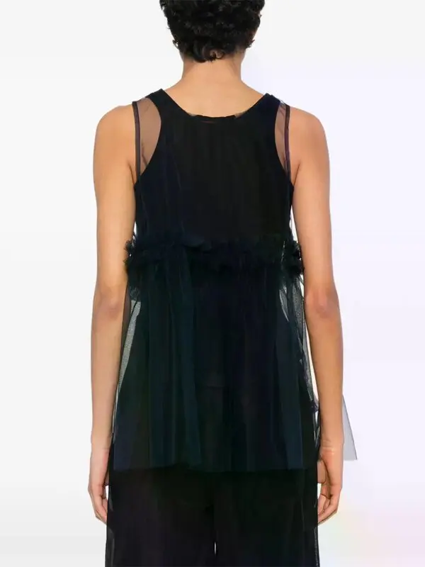 SUSANNE BOMMER Sleeveless Ruffled Top