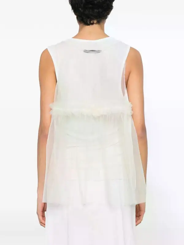 SUSANNE BOMMER Ruffled Sleeveless Top