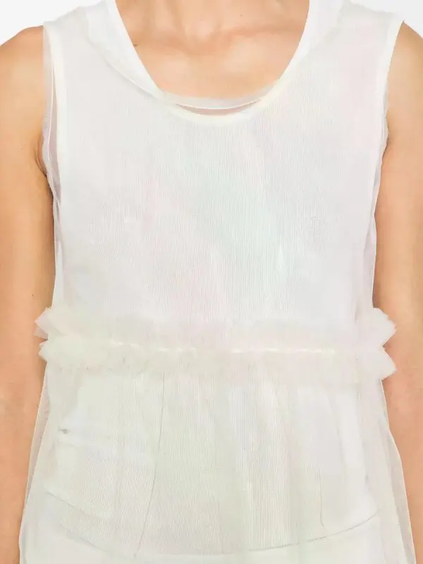 SUSANNE BOMMER Ruffled Sleeveless Top
