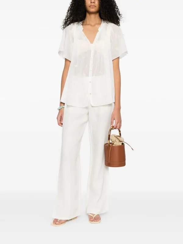 FORTE_FORTE Embroidered Cotton Shirt