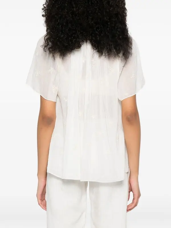 FORTE_FORTE Embroidered Cotton Shirt