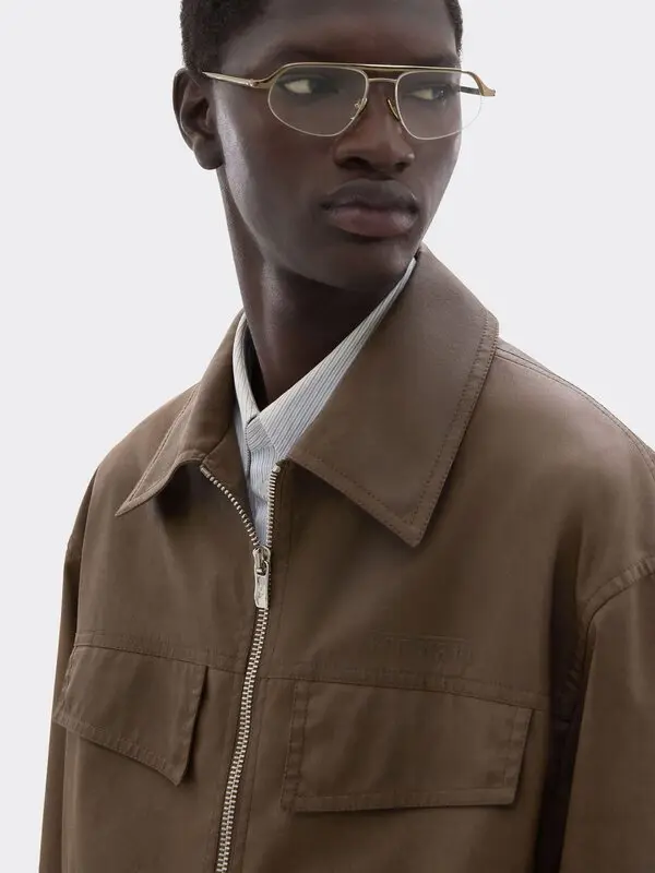 FERRARI Cotton Bomber Jacket - Beige
