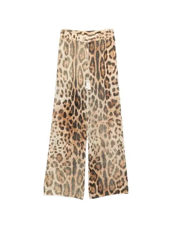 Ermanno Scervino Leopard Print Trousers - Multi
