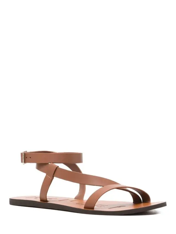 Manebí Cayon Flat Sandals - Brown