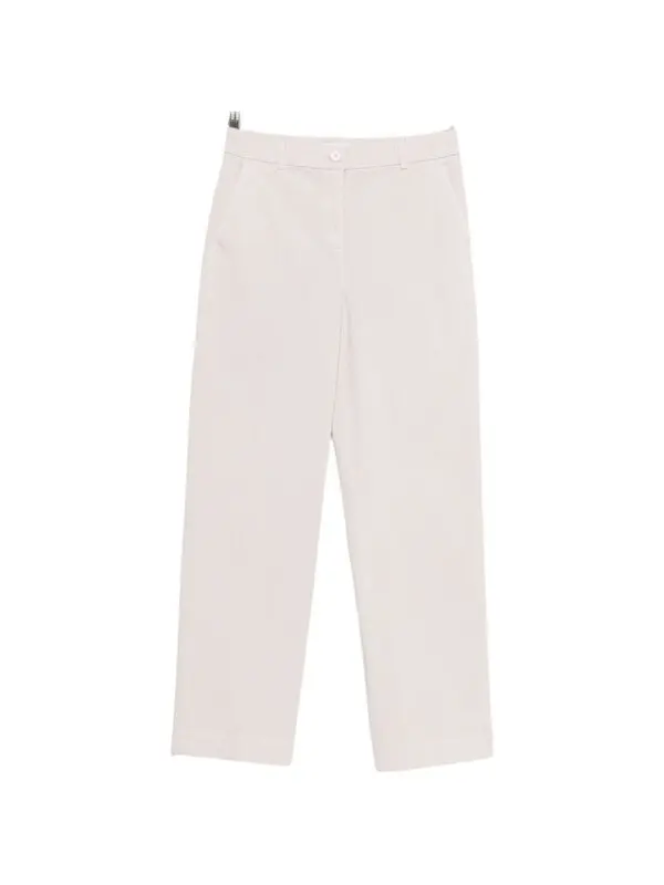 VIA MASINI 80 Cotton Straight-leg Trousers