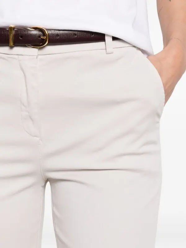 VIA MASINI 80 Cotton Straight-leg Trousers