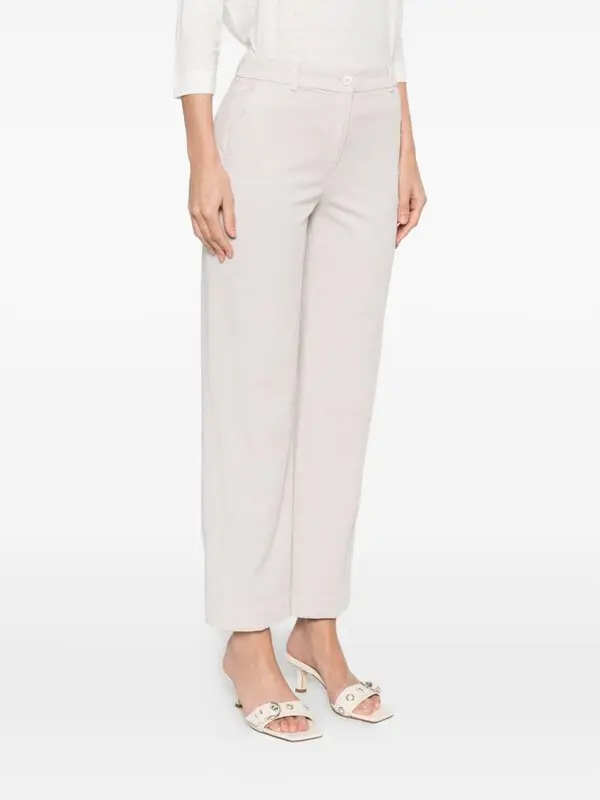 VIA MASINI 80 Cotton Straight-leg Trousers