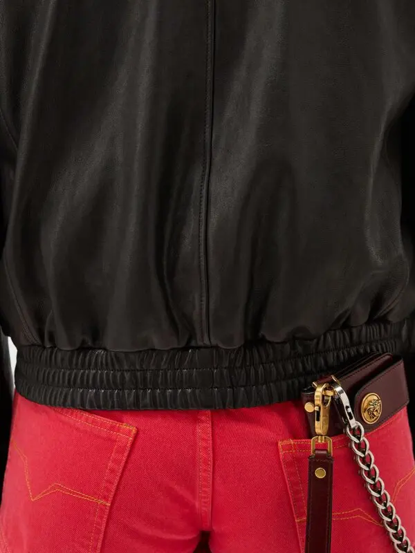 Versace Leather Jacket - Black