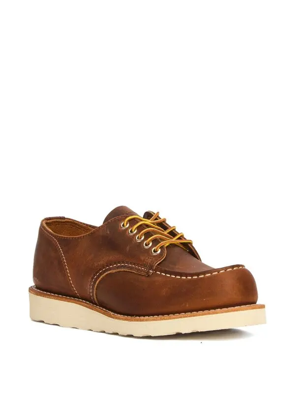Red Wing Leather Oxford Shoes With Lace Up Closure - Brown