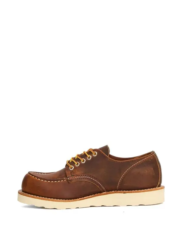 Red Wing Leather Oxford Shoes With Lace Up Closure - Brown