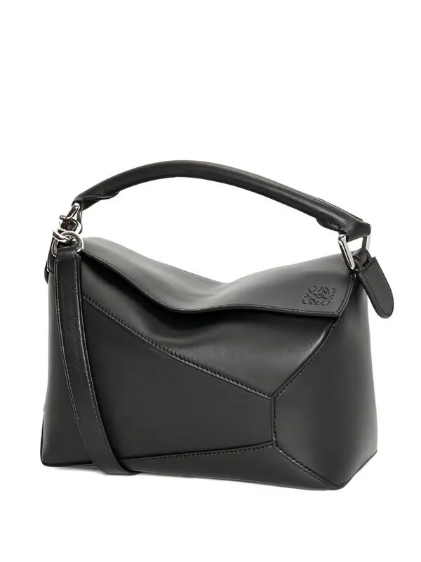 Loewe Puzzle Edge Small Leather Handbag - Grey