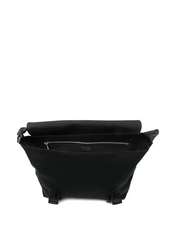 Loewe Canvas And Suede Crossbody Bag - Black
