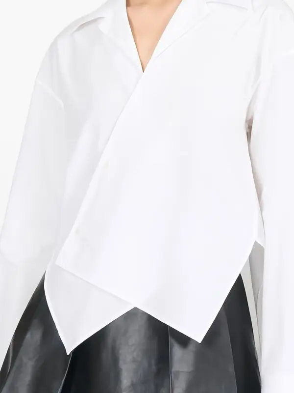 Loewe Cotton Asymmetric Shirt - White