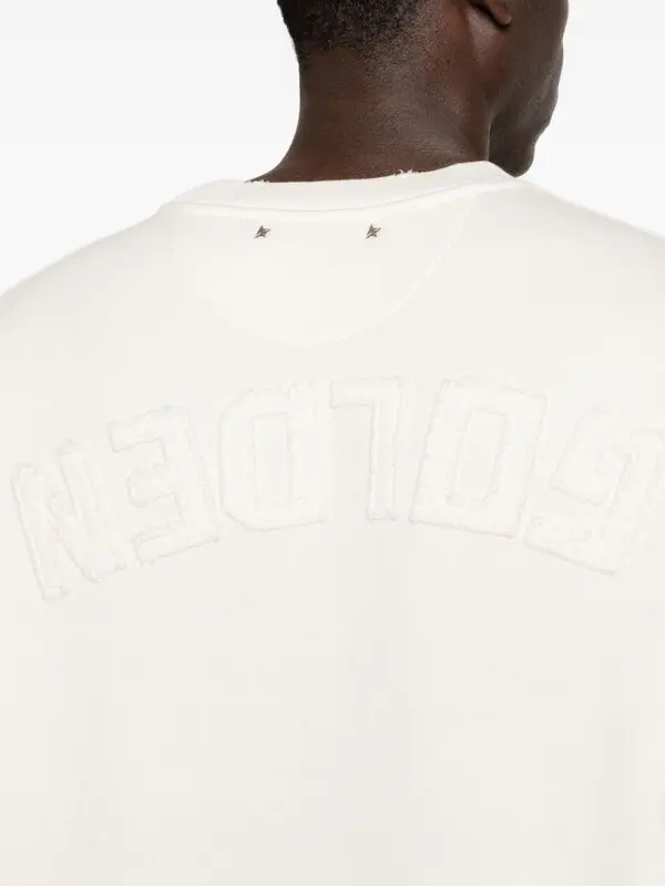 GOLDEN GOOSE Cotton Crewneck Sweatshirt - White