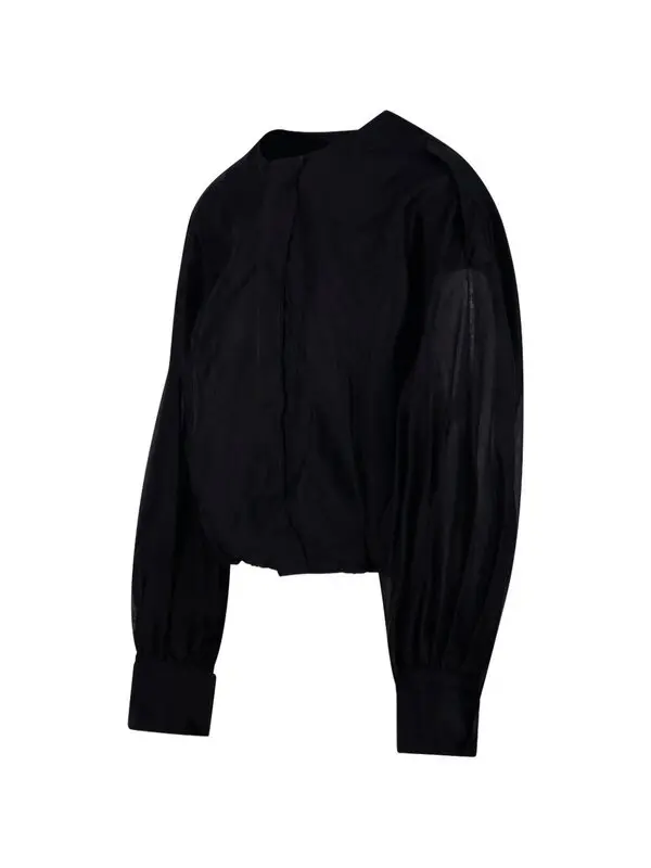THE LATEST Crewneck Blouse - Black