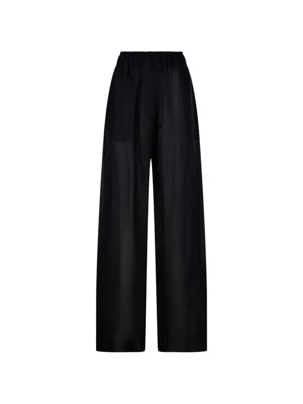THE LATEST Wide-leg Trousers - Black