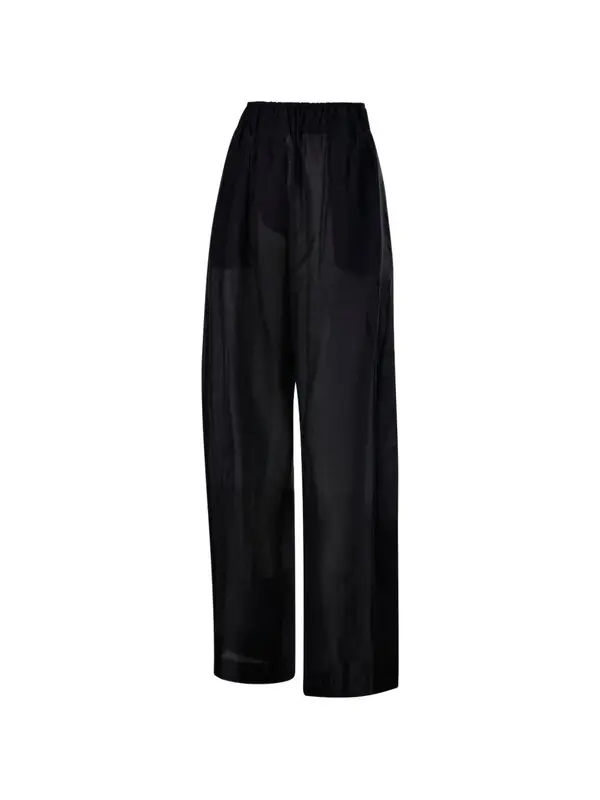 THE LATEST Wide-leg Trousers - Black