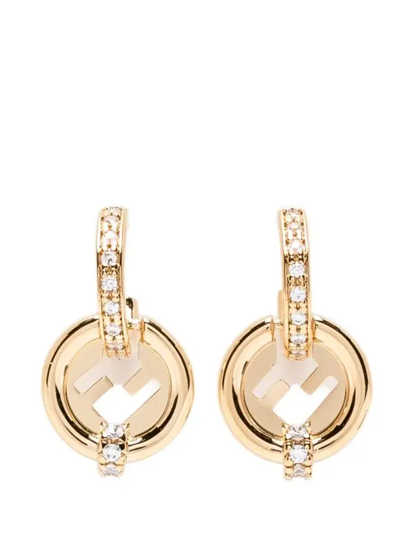 Fendi Ever Round Earrings - Gold