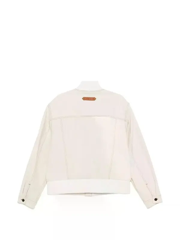 LANVIN Button-up Bomber Jacket - Neutrals