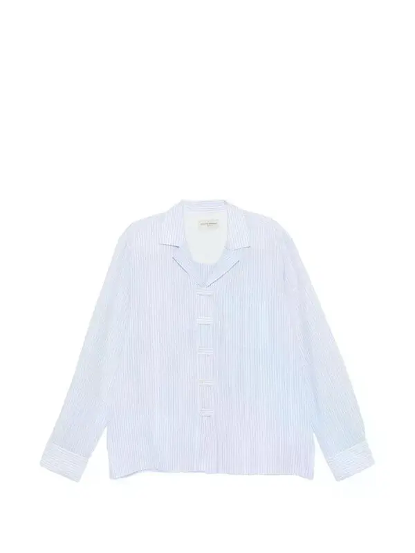 Officine Générale Lomy Striped Shirt - Blue
