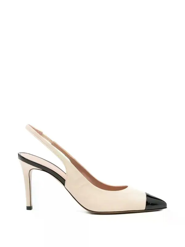 Roberto Festa Cap-toe Slingback Sandals - Neutrals