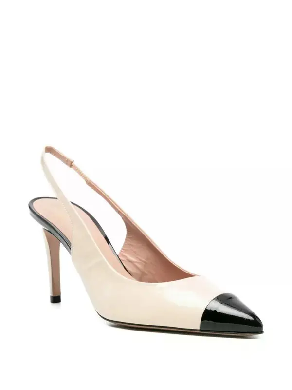 Roberto Festa Cap-toe Slingback Sandals - Neutrals