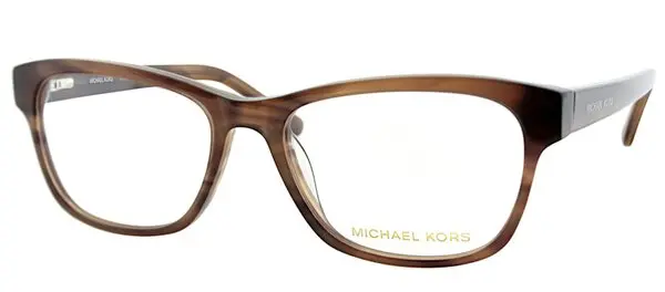 Michael Kors Full Rim Rectangle Sunglasses - Brown Horn (mk_829m_226_53mm)