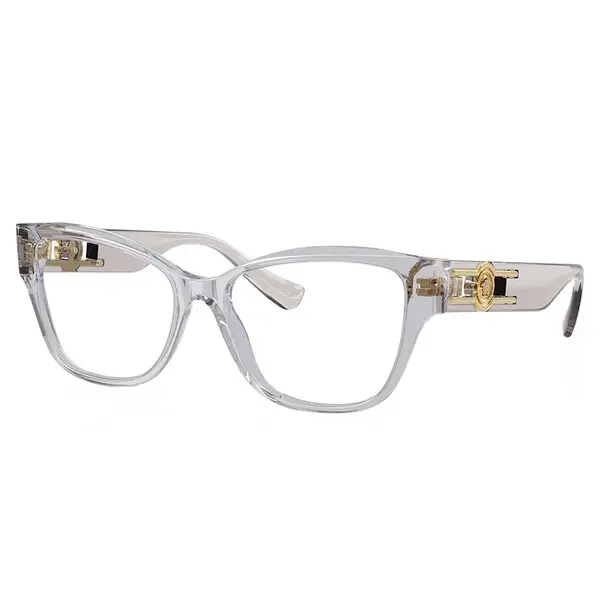 Versace Pillow Sunglasses - Light Grey Transparent (ve_3347_5305_54mm)