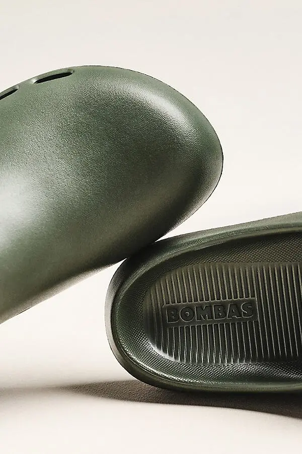 BOMBAS Comfort Cushion Clogs - Dark Olive