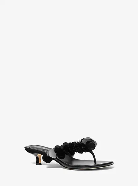 Michael Kors Loretta Embellished Sandals - Black