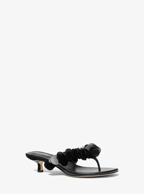 Michael Kors Loretta Embellished Sandals - Black