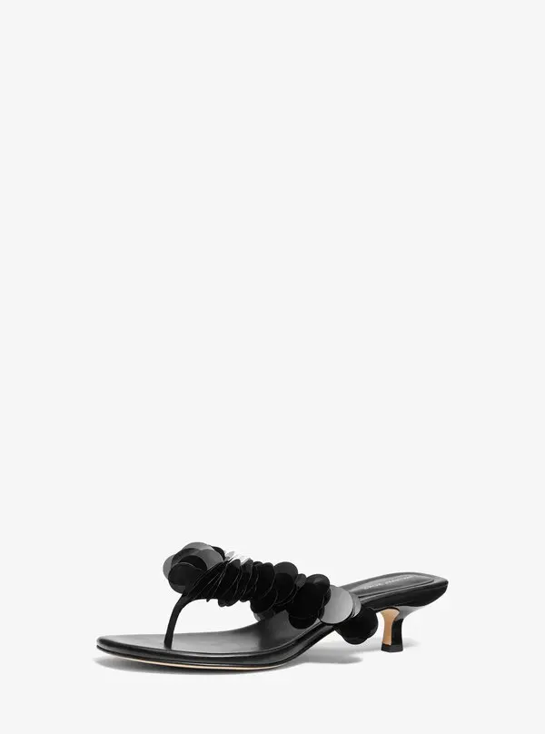 Michael Kors Loretta Embellished Sandals - Black