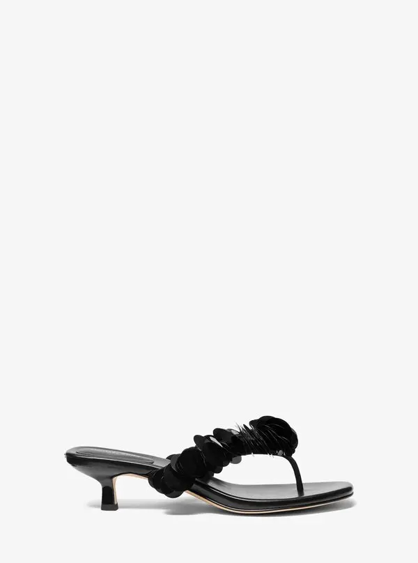 Michael Kors Loretta Embellished Sandals - Black