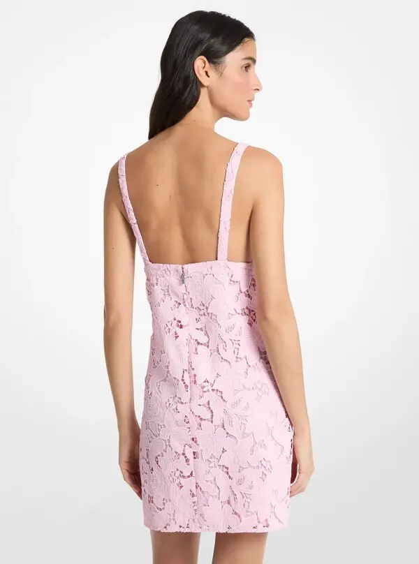 Michael Kors Corded Floral Lace Mini Dress
