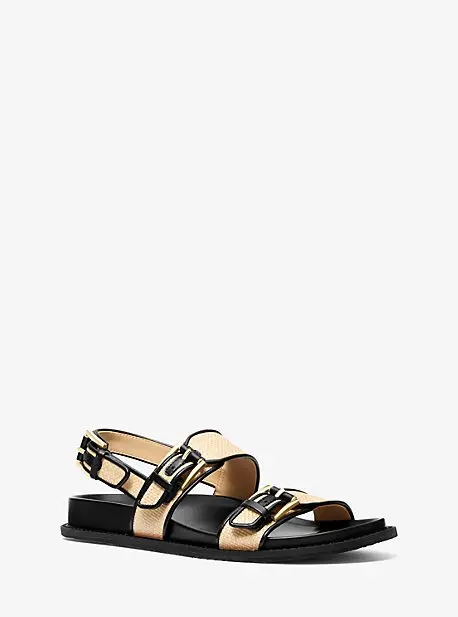 Michael Kors Nia Woven Sandals - Black
