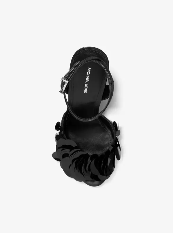 Michael Kors Loretta Sequin Embellished Sandal
