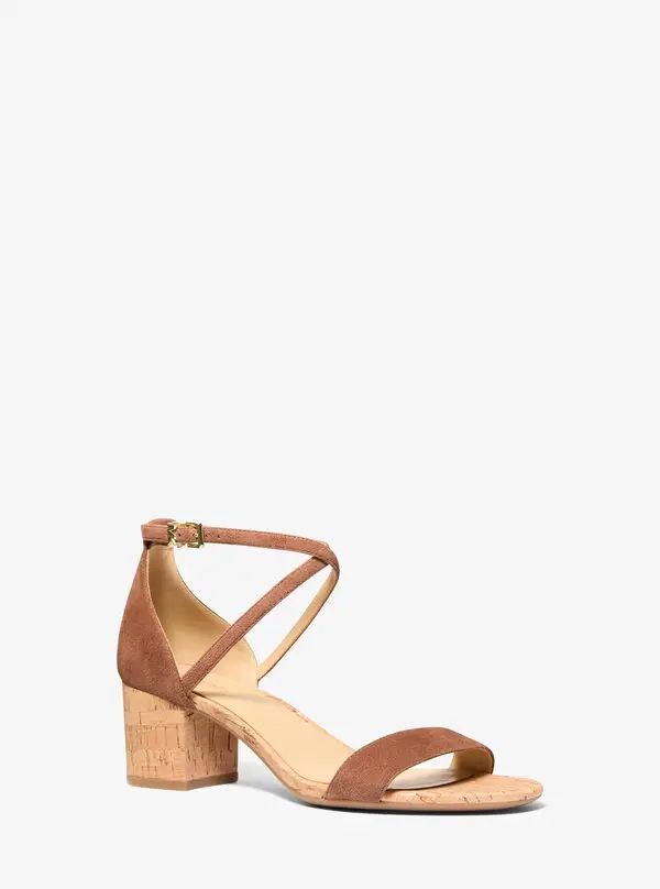 Michael Kors Serena Flex Suede Sandal - Brown