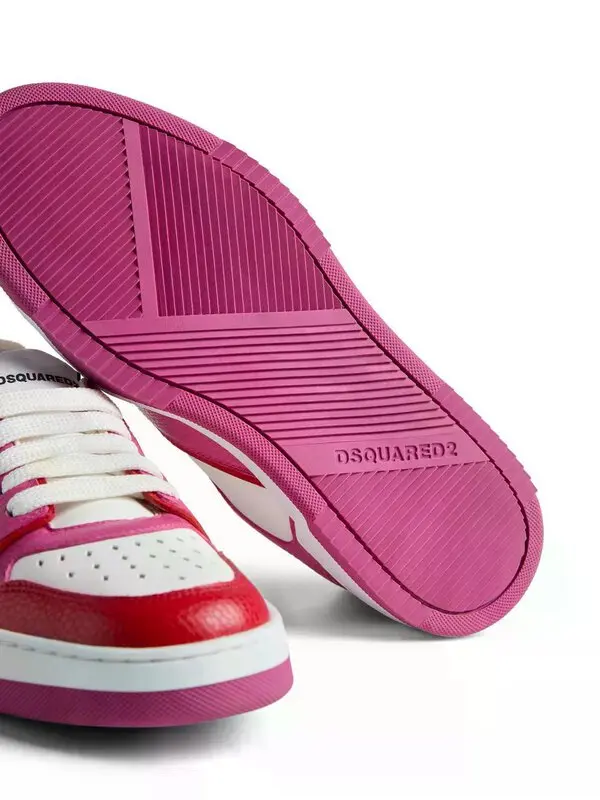 Dsquared2 Panelled Low-top Leather Sneakers