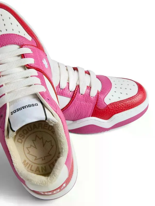 Dsquared2 Panelled Low-top Leather Sneakers