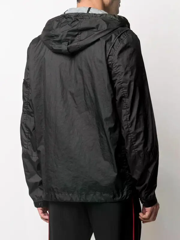 Stone Island Logo-patch Zip-up Windbreaker