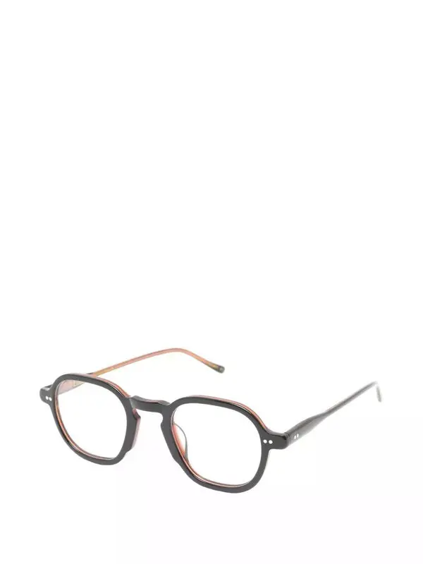 LESCA Round-frame Glasses - Brown