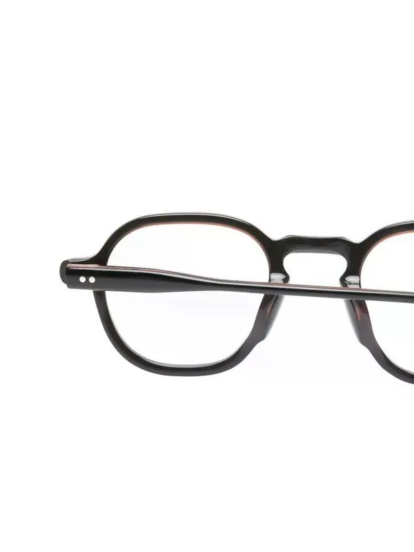 LESCA Round-frame Glasses - Brown