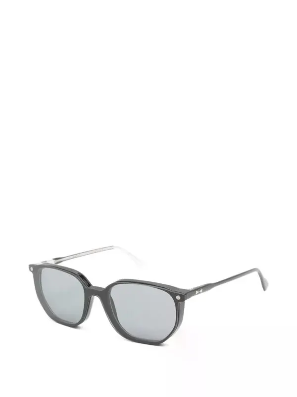 SNOB Velasca Round-frame Sunglasses - Black
