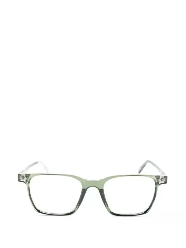SNOB Geometric-frame Eyeglasses - Green