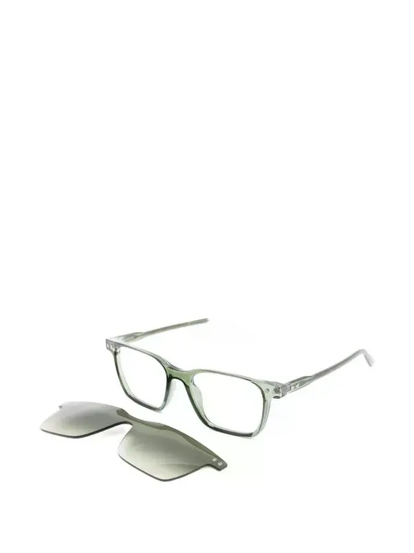 SNOB Geometric-frame Eyeglasses - Green