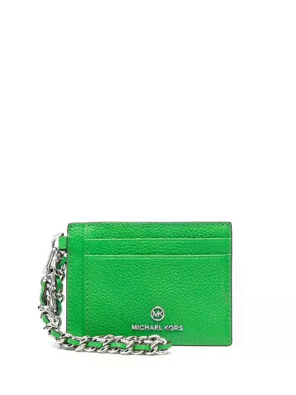 Michael Kors Small Leather Chain-link Cardholder