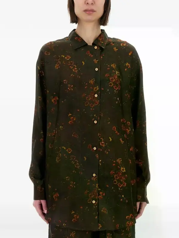 UMA WANG Tyesha Floral-print Shirt