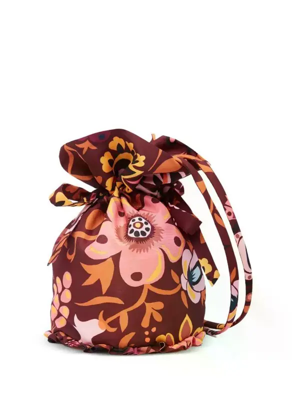 La DoubleJ Ceremony Floral-print Bucket Bag